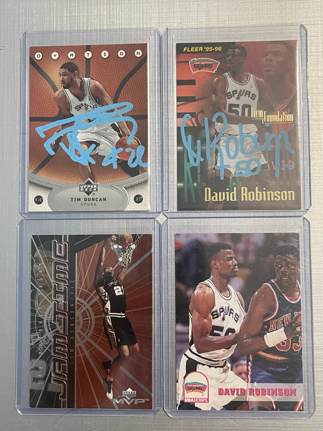 David Robinson Tim Duncan Auto Lot & Victor Wembanyama Lot San Antonio ...