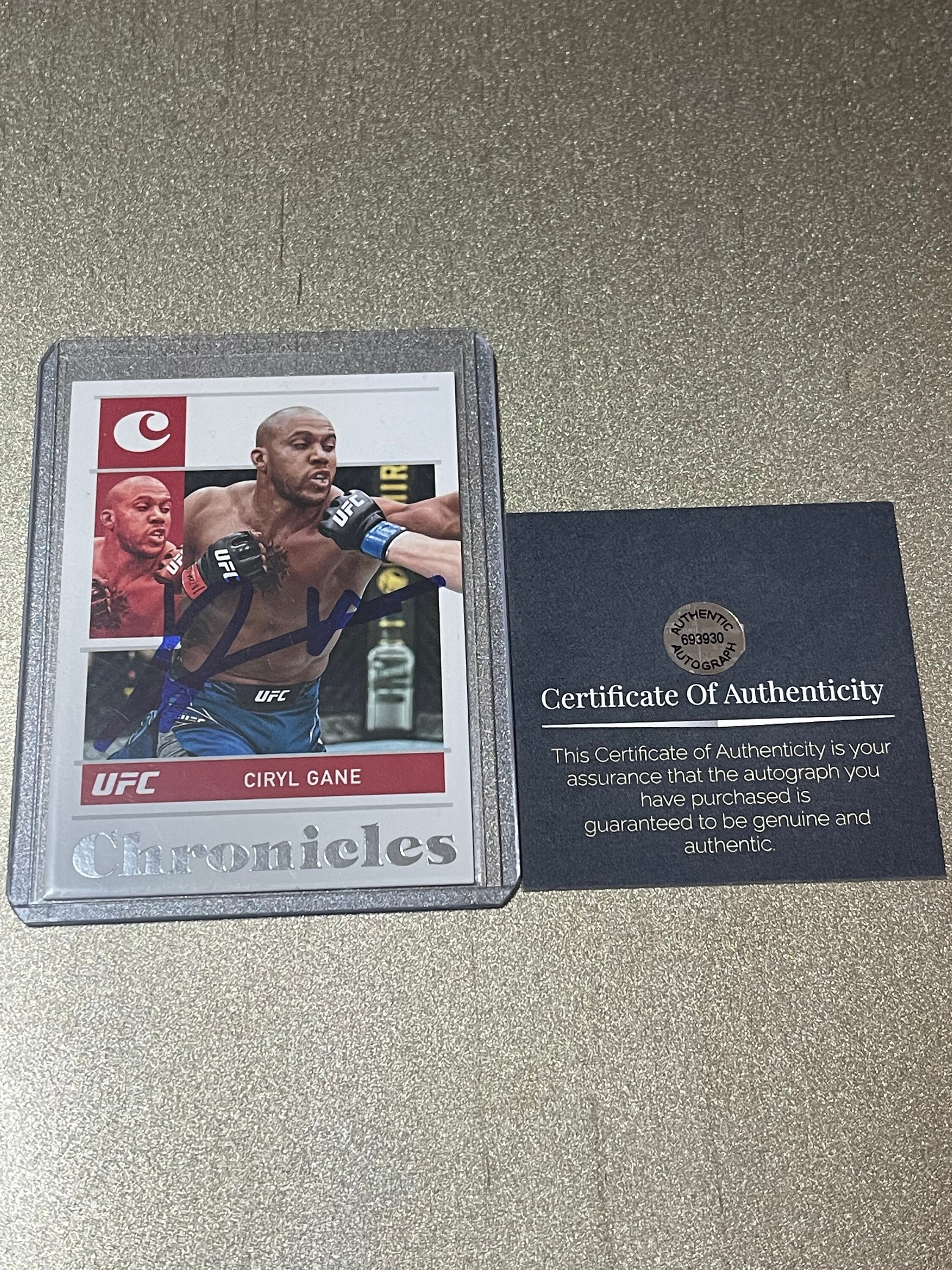 Ciryl Gane Autograph UFC Chronicles Card With COA - Etsy
