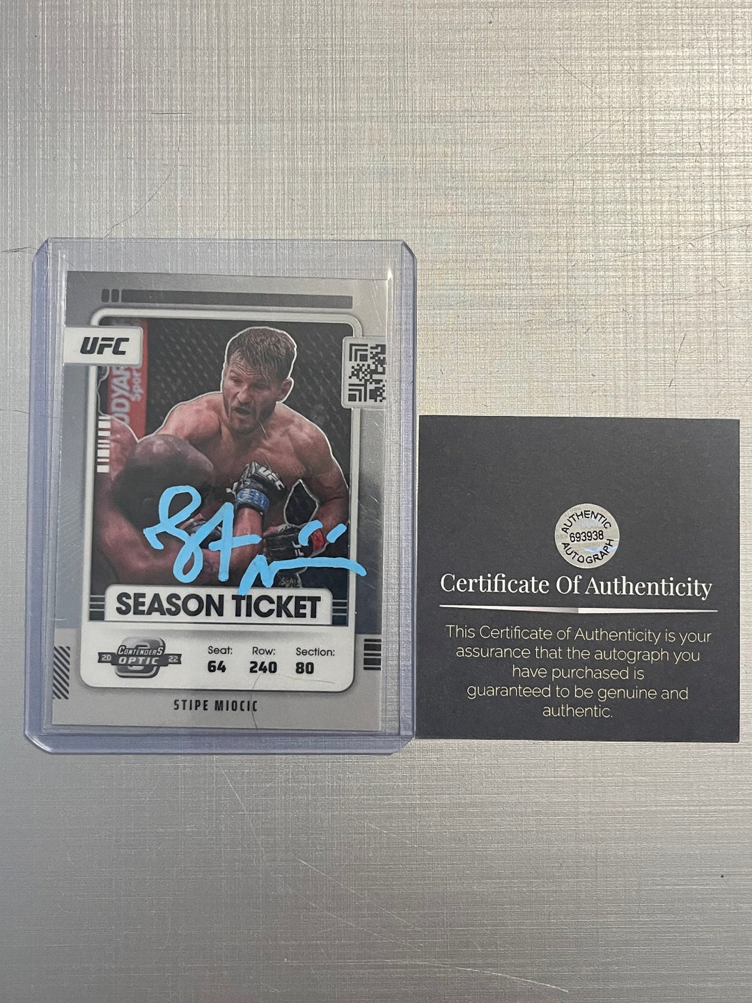 Stipe Miocic Autographed Season Ticket Ufc Card With Coa - Etsy