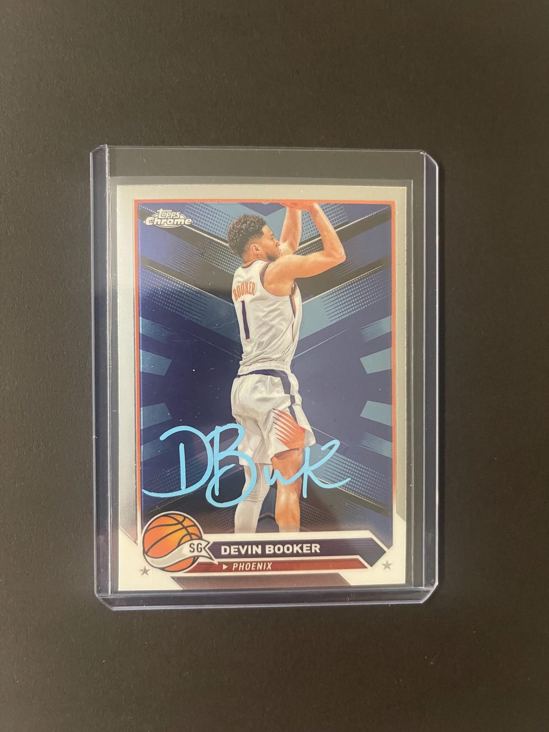 Devin Booker Autograph on Card Auto Phoenix Suns Basketball Card - Etsy