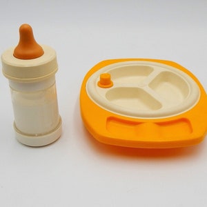 Fisher Price Fun With Food Babys Mealtime Set Divided Dish Magic Milk ...