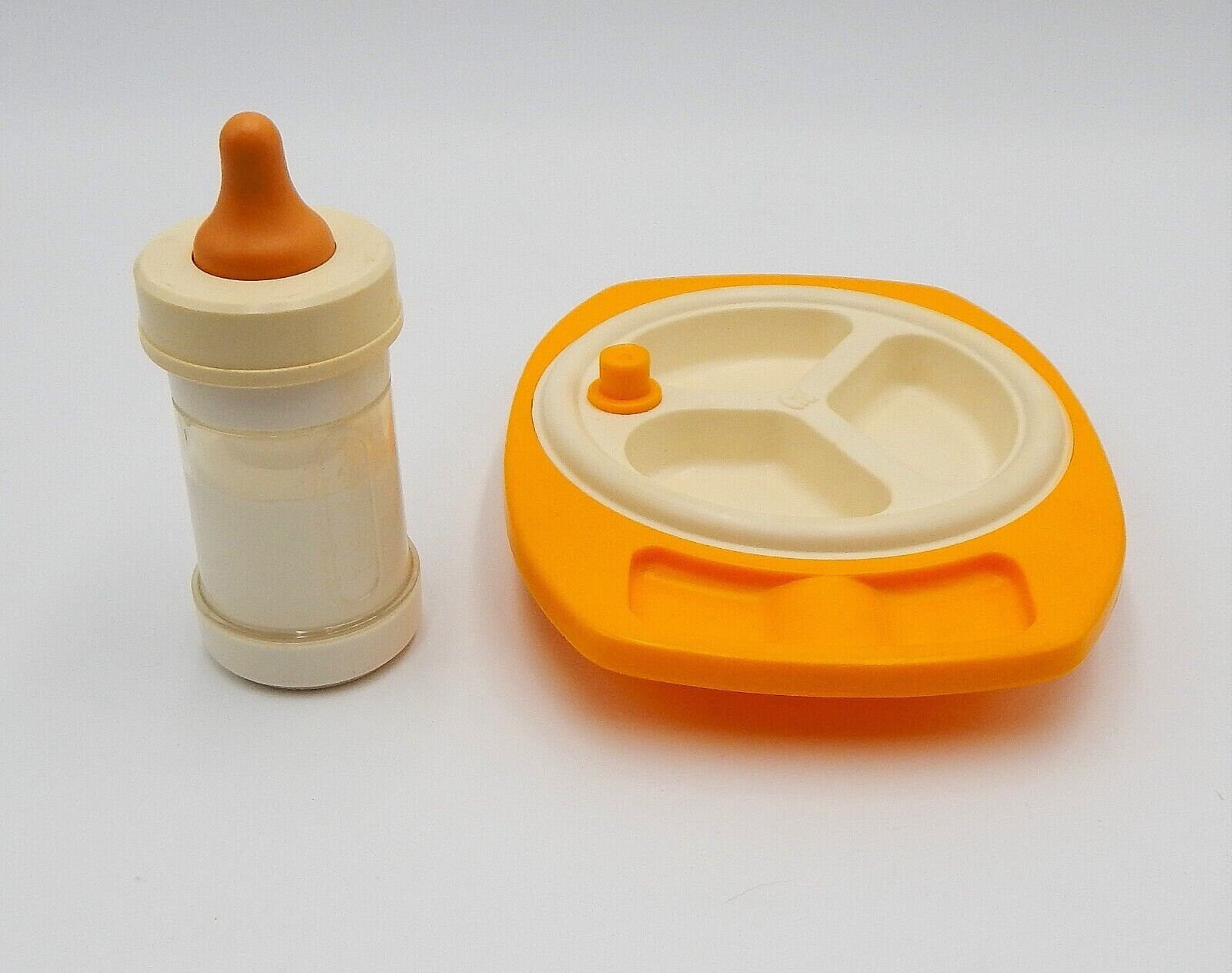 Fisher Price Fun With Food Babys Mealtime Set Divided Dish Magic Milk ...