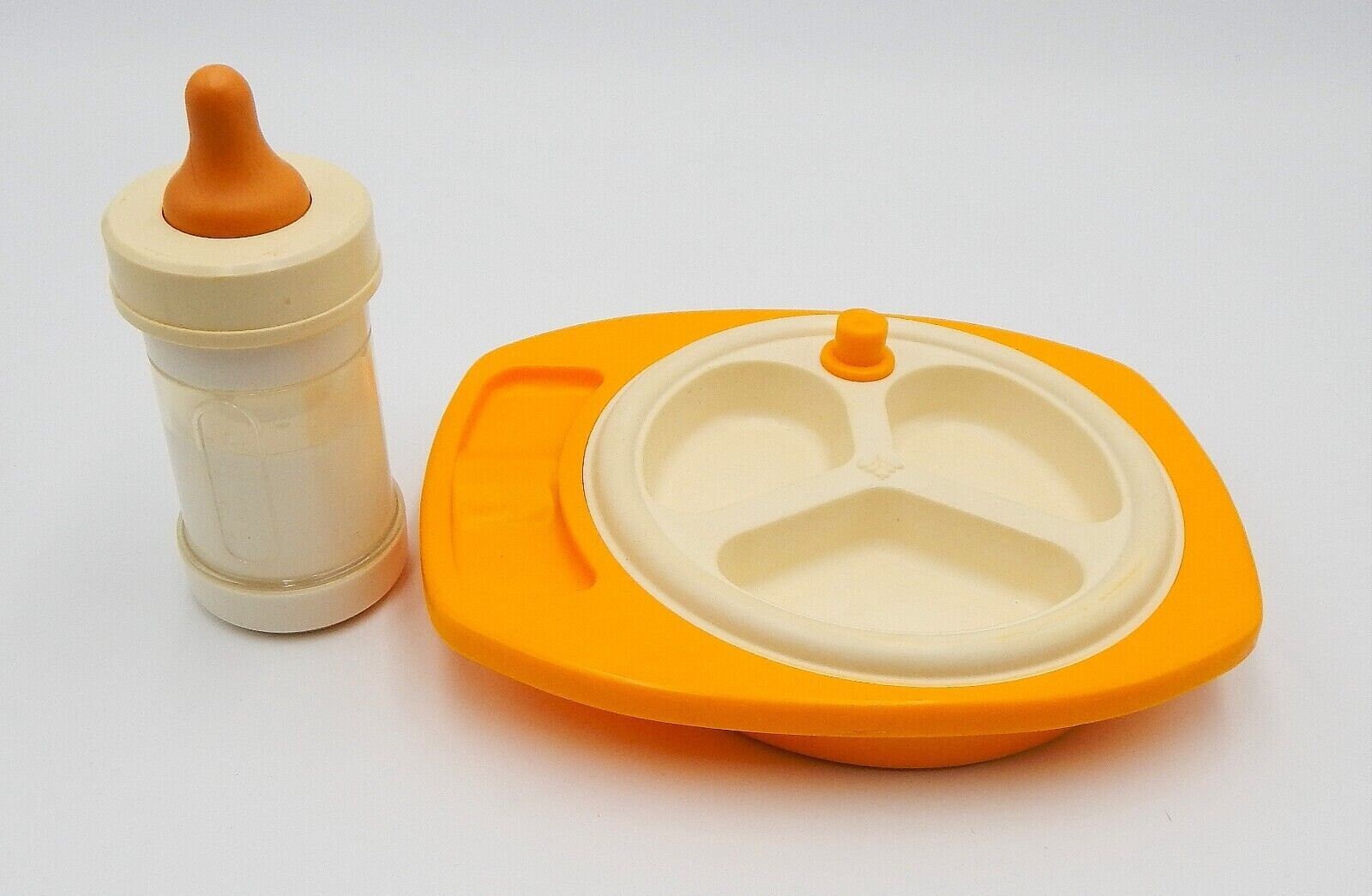 Fisher Price Fun With Food Babys Mealtime Set Divided Dish Magic Milk ...