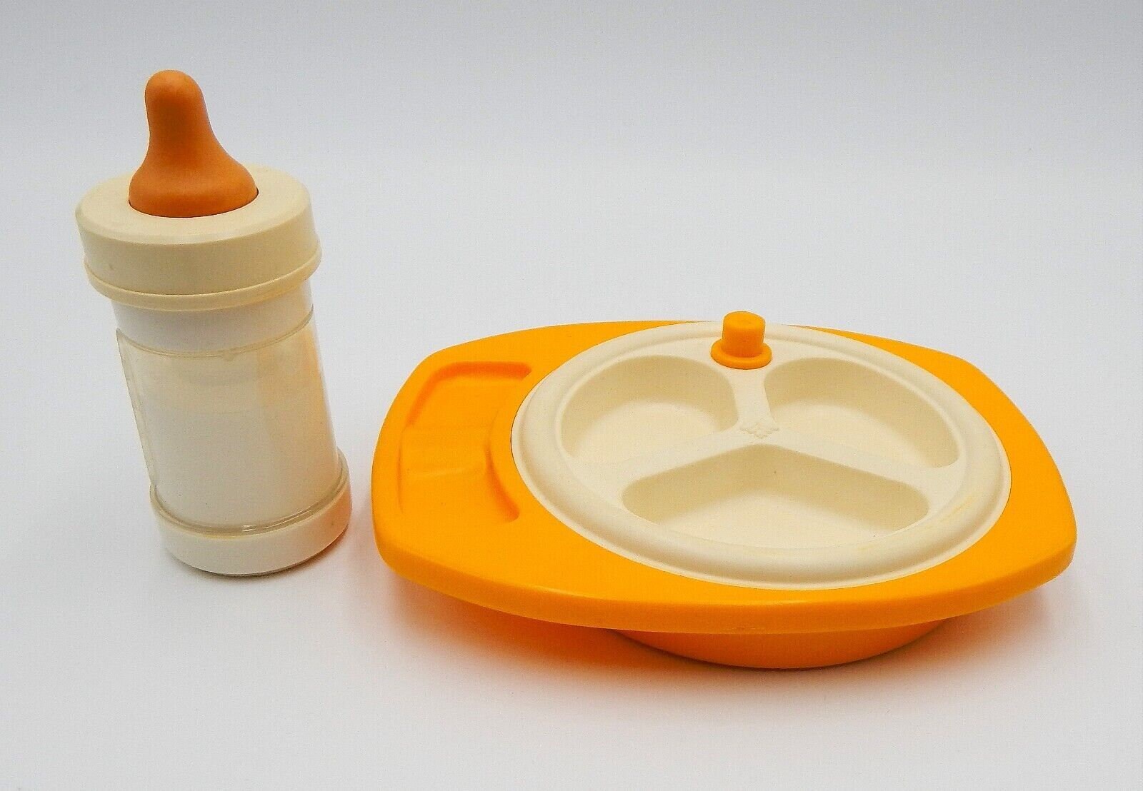 Fisher Price Fun With Food Babys Mealtime Set Divided Dish Magic Milk ...