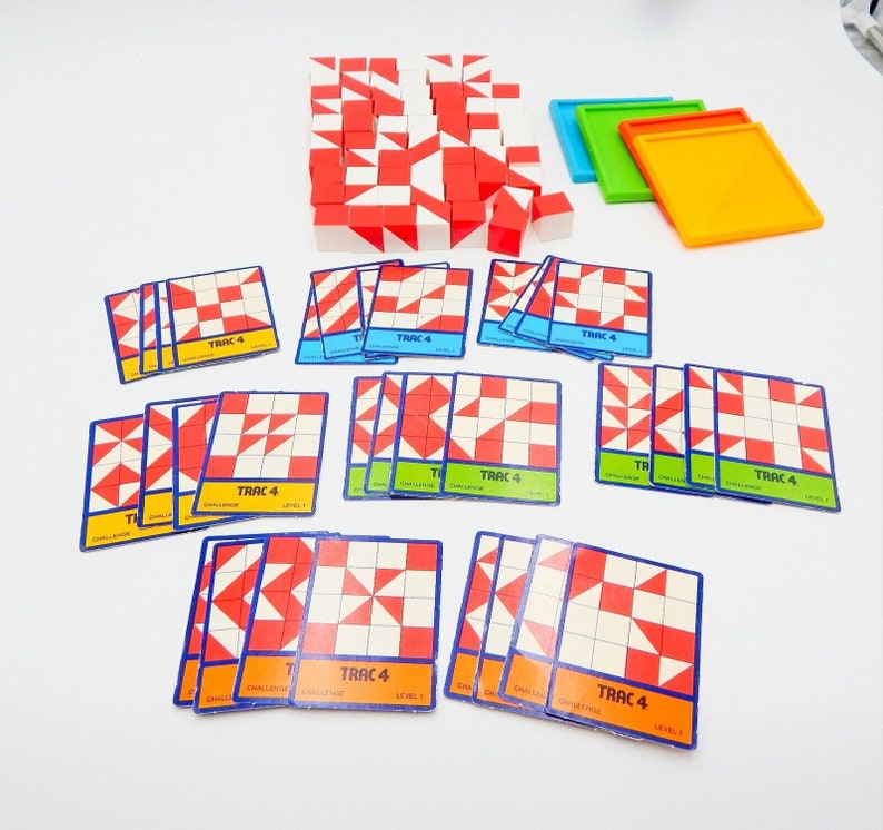 Trac 4 Game Vintage 1976 Lakeside Parts Replacement Pieces Cubes Cards ...