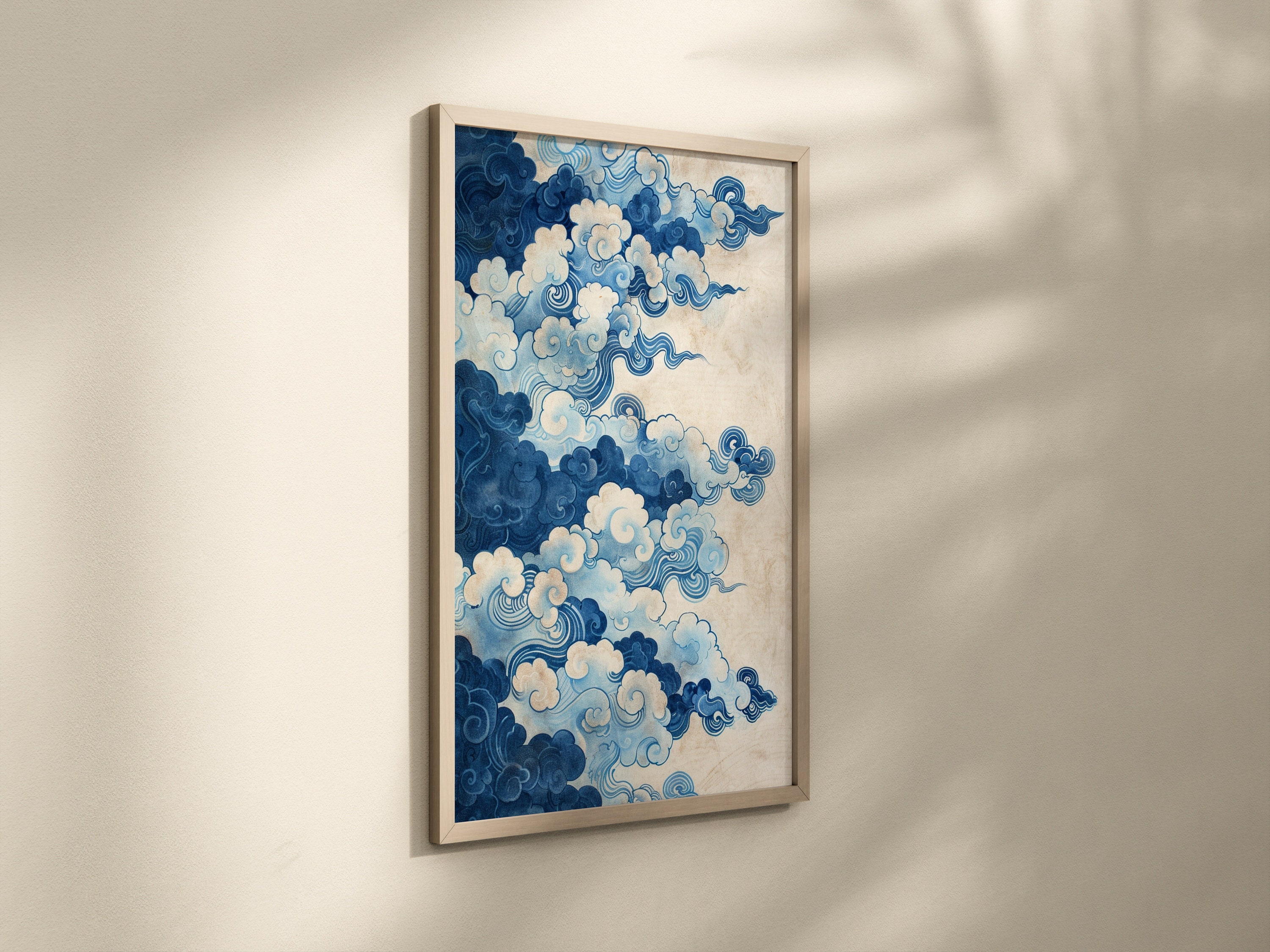 Ukiyoe Clouds | Japanese Woodblock, Linocut Print, Traditional Japanese ...