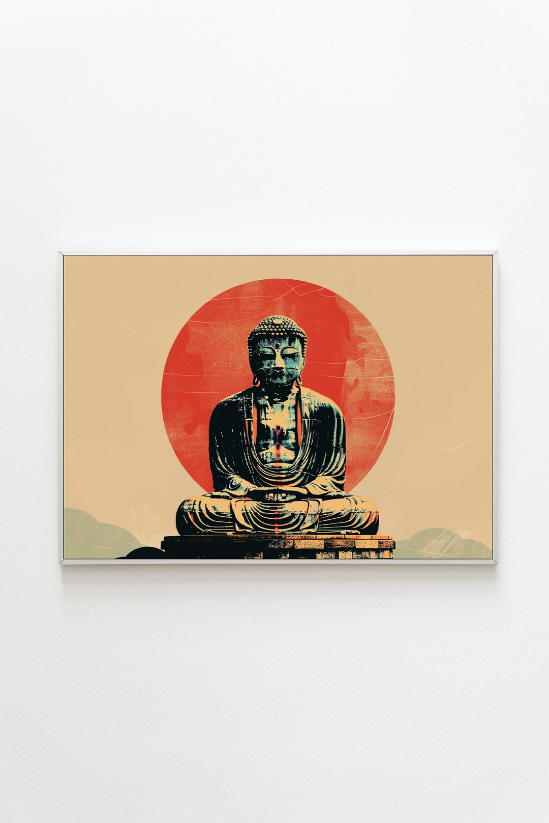 Zen Buddha | Eclectic Wall Art, Zen Wall Art, Japanese Wall Art, Modern ...
