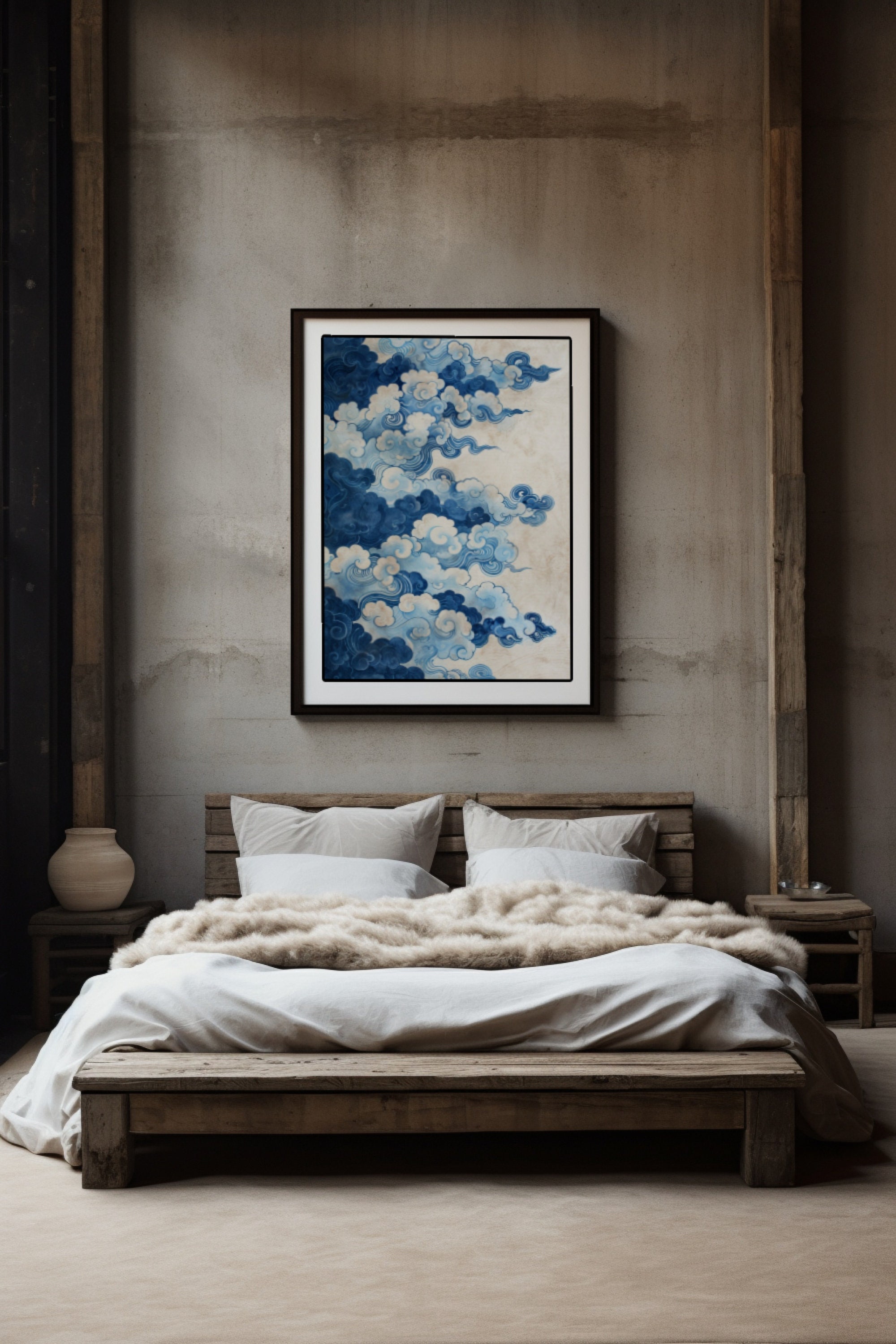 Ukiyoe Clouds | Japanese Woodblock, Linocut Print, Traditional Japanese ...