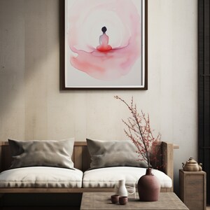 Base Chakra | Japanese Wall Art, Zen Wall Art, Watercolor Aura Art ...