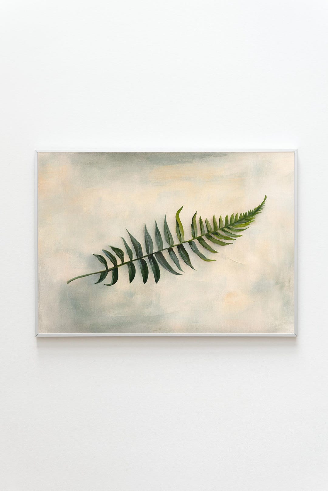 Fern Leaf Art | Fern Leaf Wall Art, Botanical Poster, Minimalist Zen ...