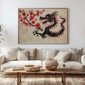Blossom Dragon | Japanese Wall Art, Traditional Japanese, Oriental ...