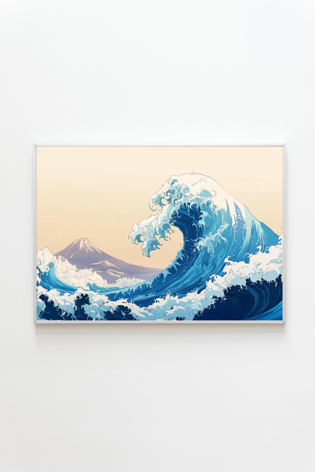 Hokusai Wave Art Print | Japanese Zen Ocean Poster (digital Download ...