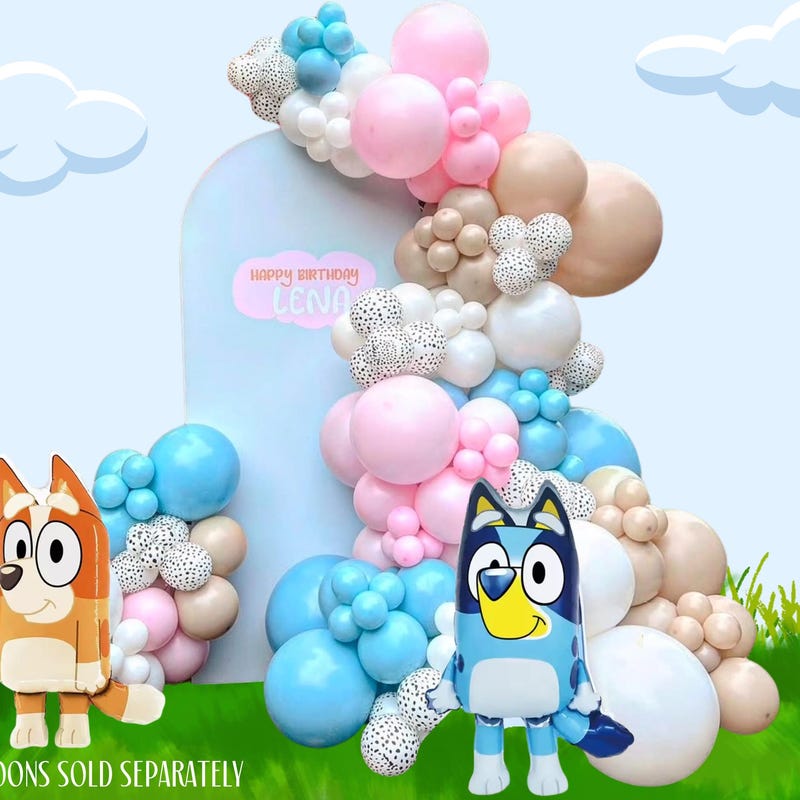 Bluey Balloon Garland - Etsy Australia
