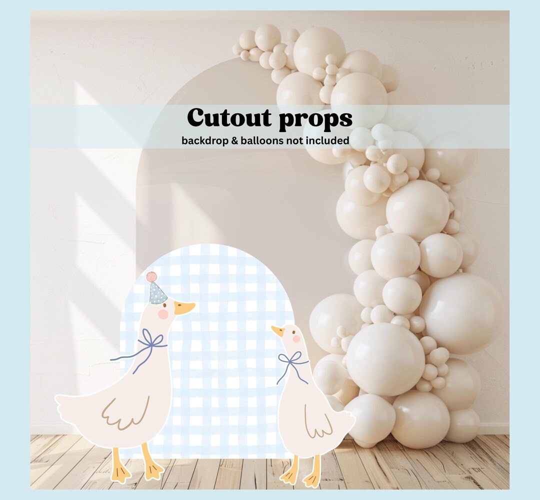 One Silly Goose Theme Foam Garland Arch Party Ducks Cut Outs Prop Baby ...