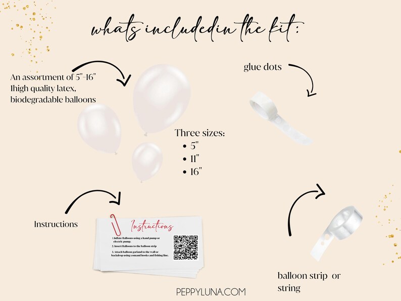 Lux Pearl Bow Balloon Arch Garland Kit Bridal Shower White Tying the ...