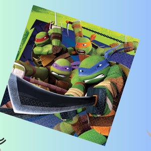 Turtles Mayhem Party Decorations TMNT Balloons Bouquet Mylar Ninja ...