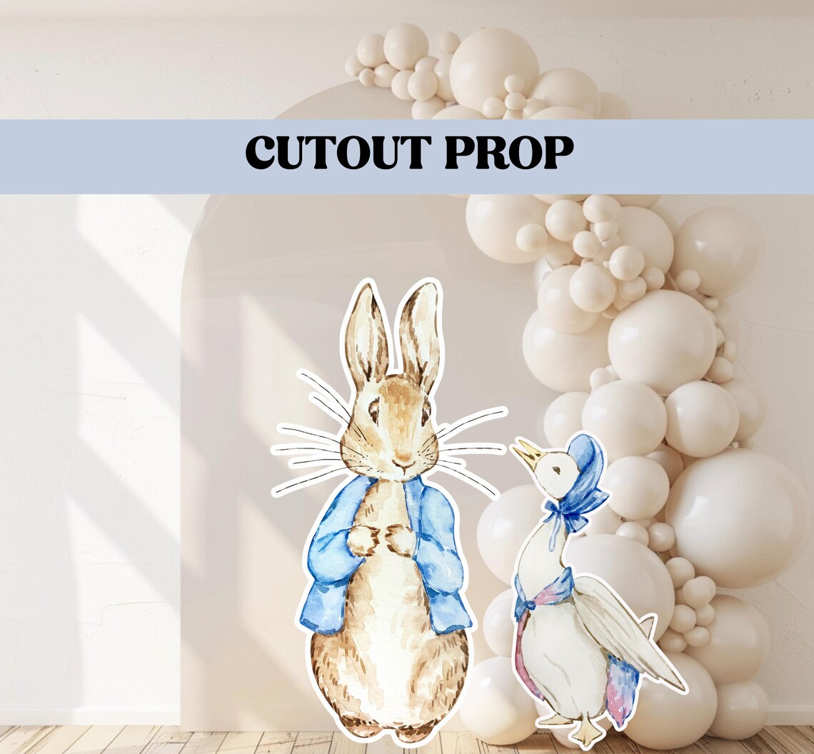 Printable Digital Peter Rabbit Cutout, 2ft, 3FT Bunny DIY Cutout - Etsy
