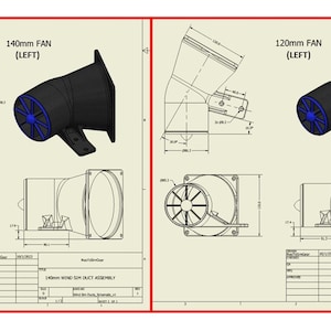 Sim Racing Wind Simulation Ducts (DIY) - 120mm or 140mm Fans - Etsy