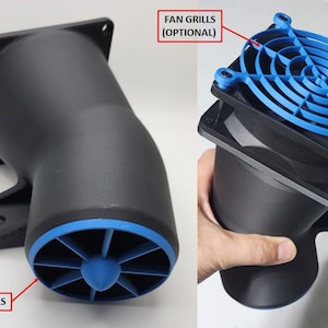 Sim Racing Wind Simulation Ducts (DIY) - 120mm or 140mm Fans - Etsy