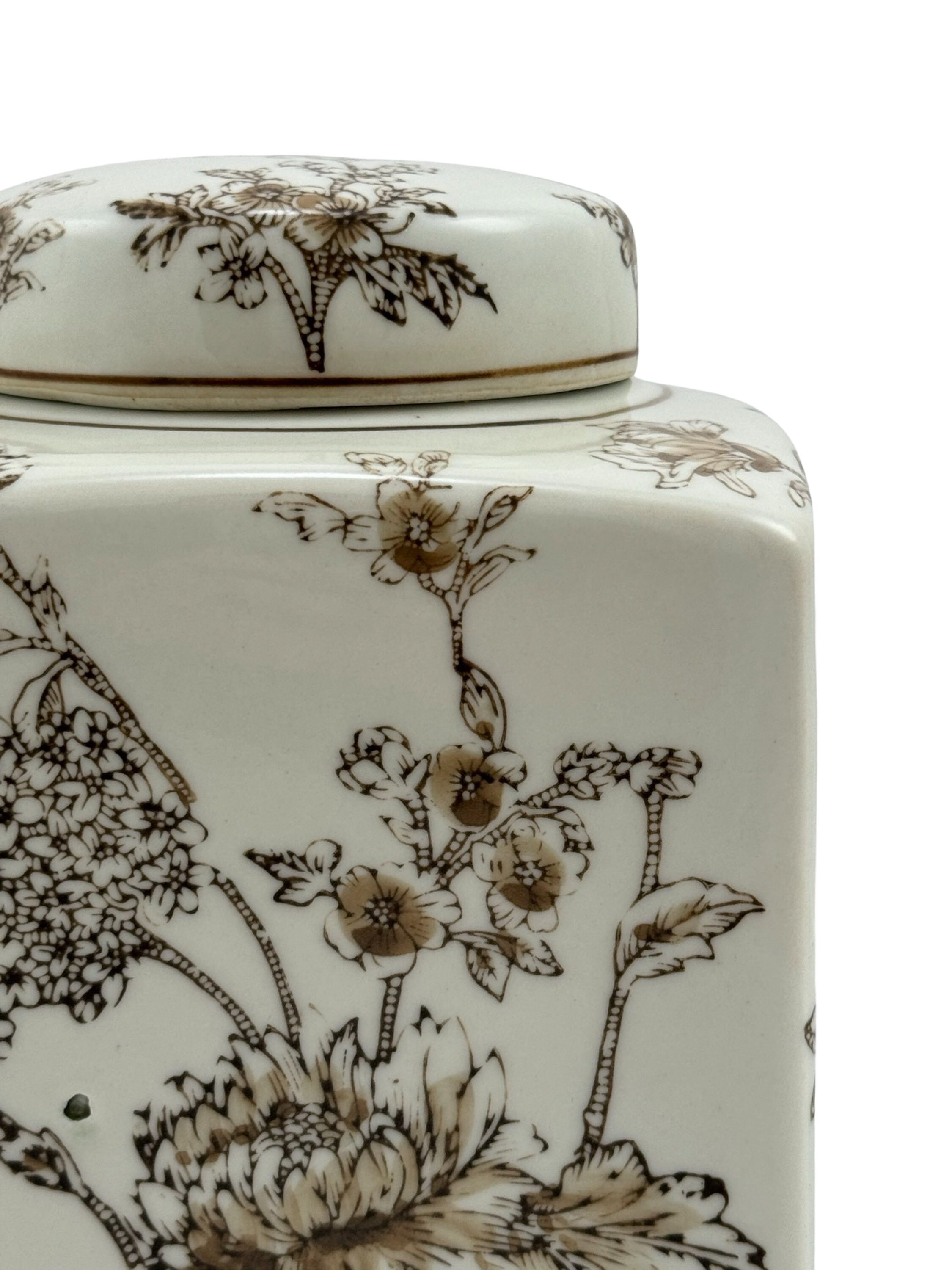 Vintage Hand Made Chinese Porcelain Tea Jar - Etsy