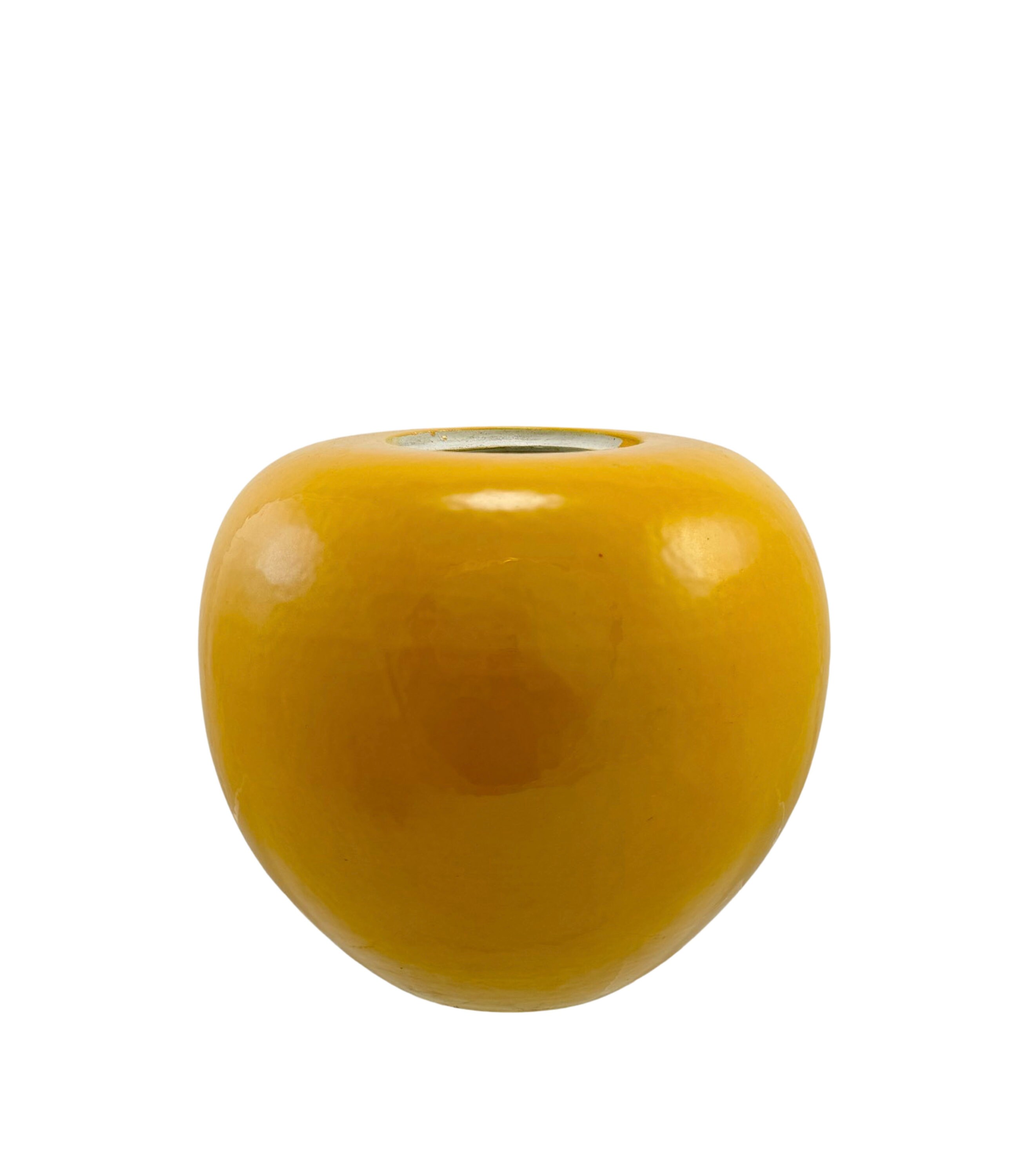 Porcelain Yellow Melon Vase - Etsy