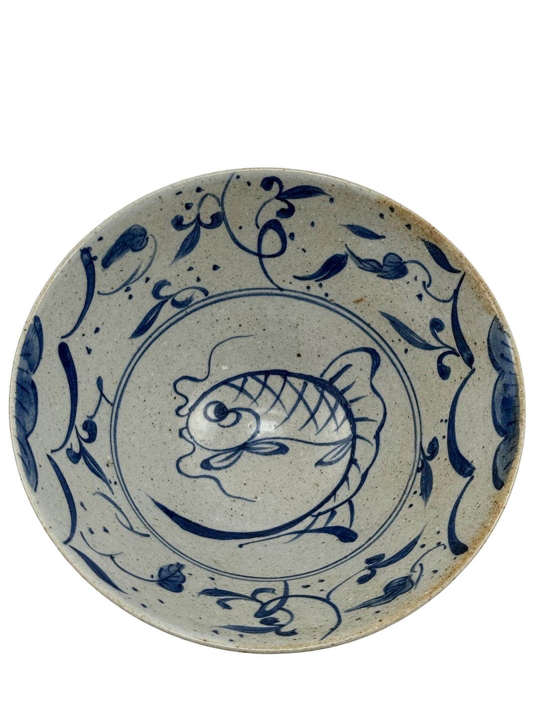 Handmade Blue & White Fish Bowl - Etsy