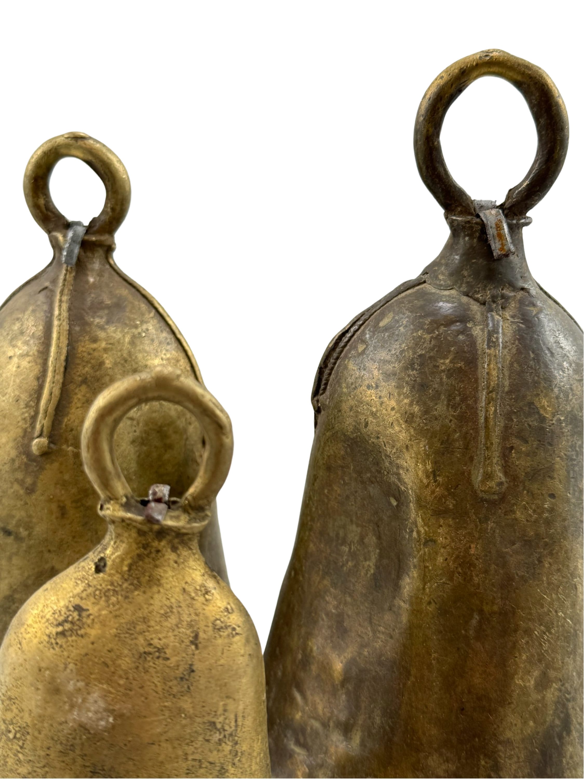 Antique African Bronze Cowbells Set of 3 - Etsy