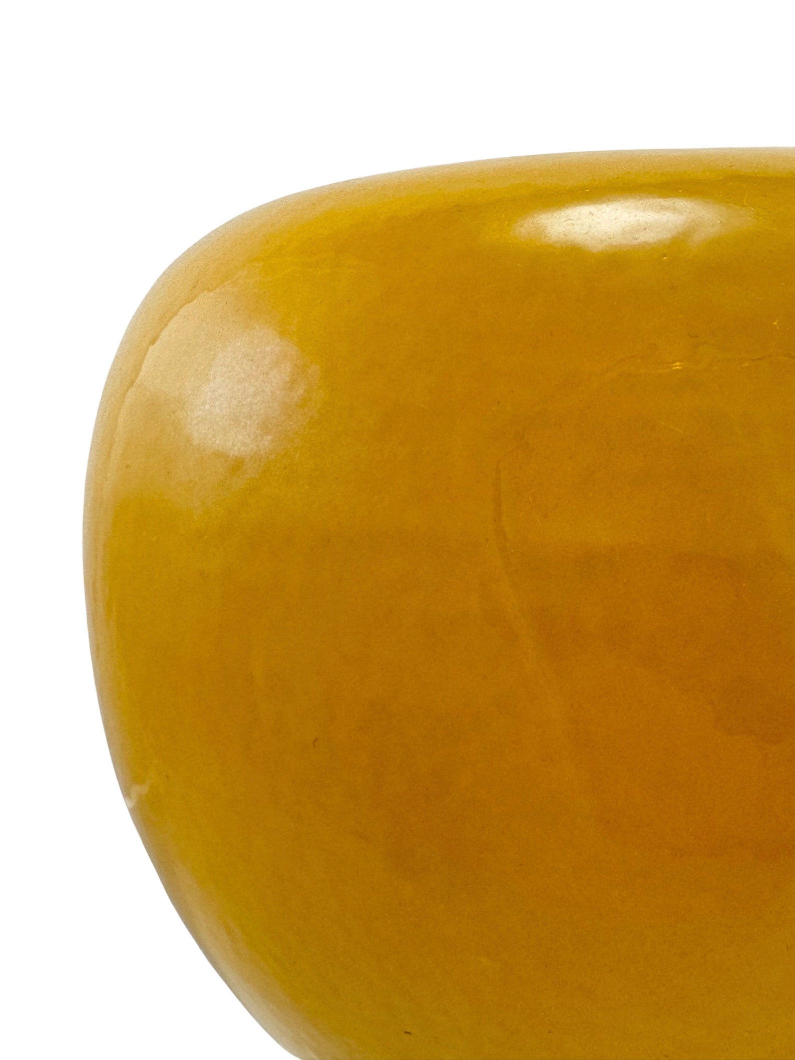 Porcelain Yellow Melon Vase - Etsy