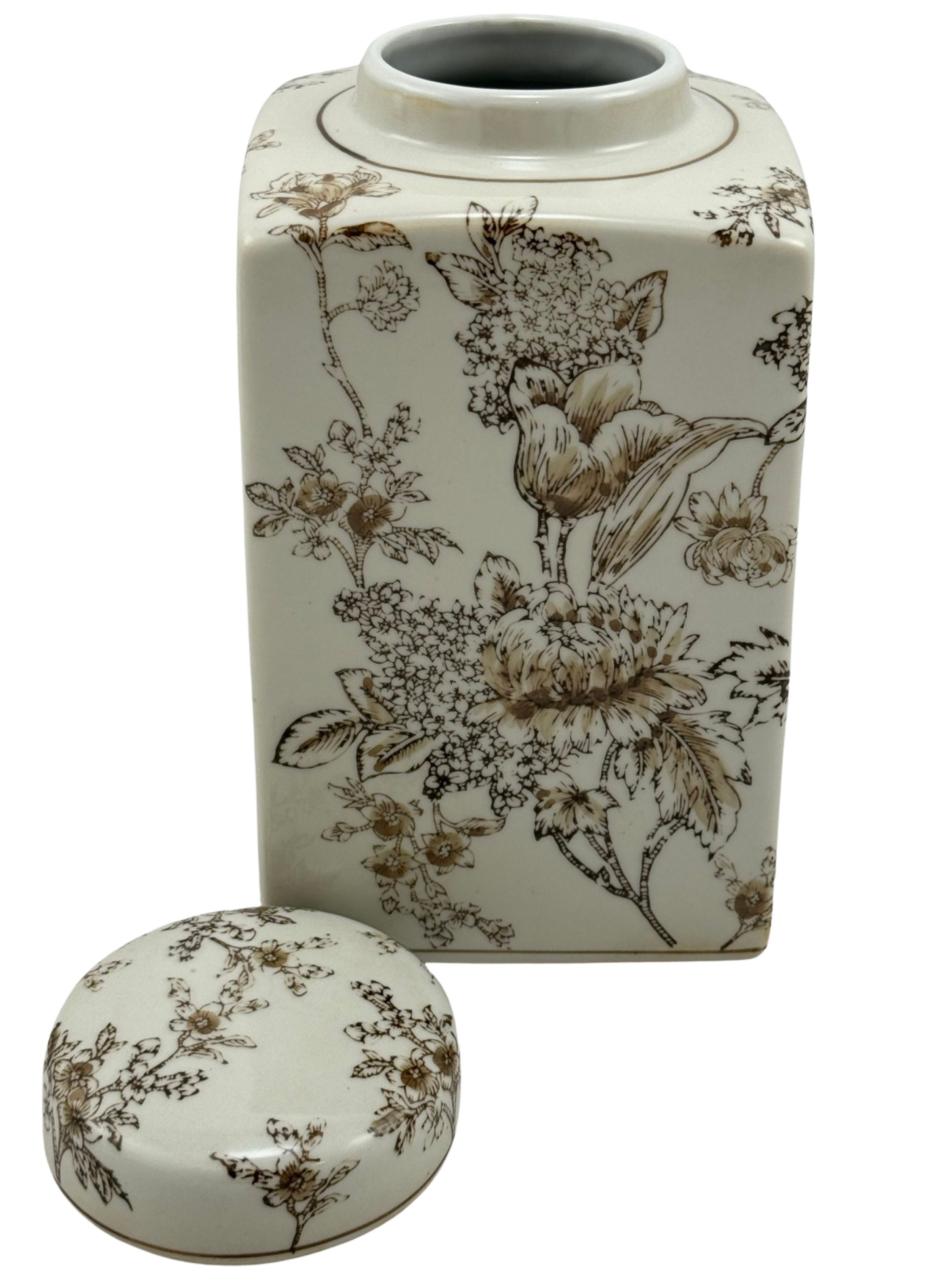 Vintage Hand Made Chinese Porcelain Tea Jar - Etsy