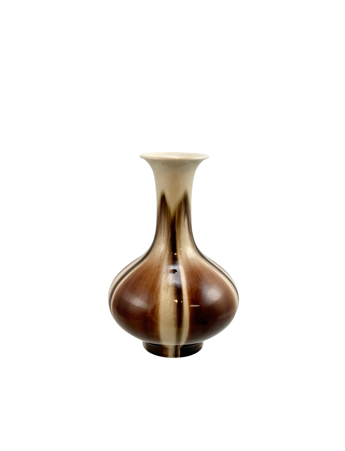 Coffee Reaction Glazed Morning Glory Vase - Etsy