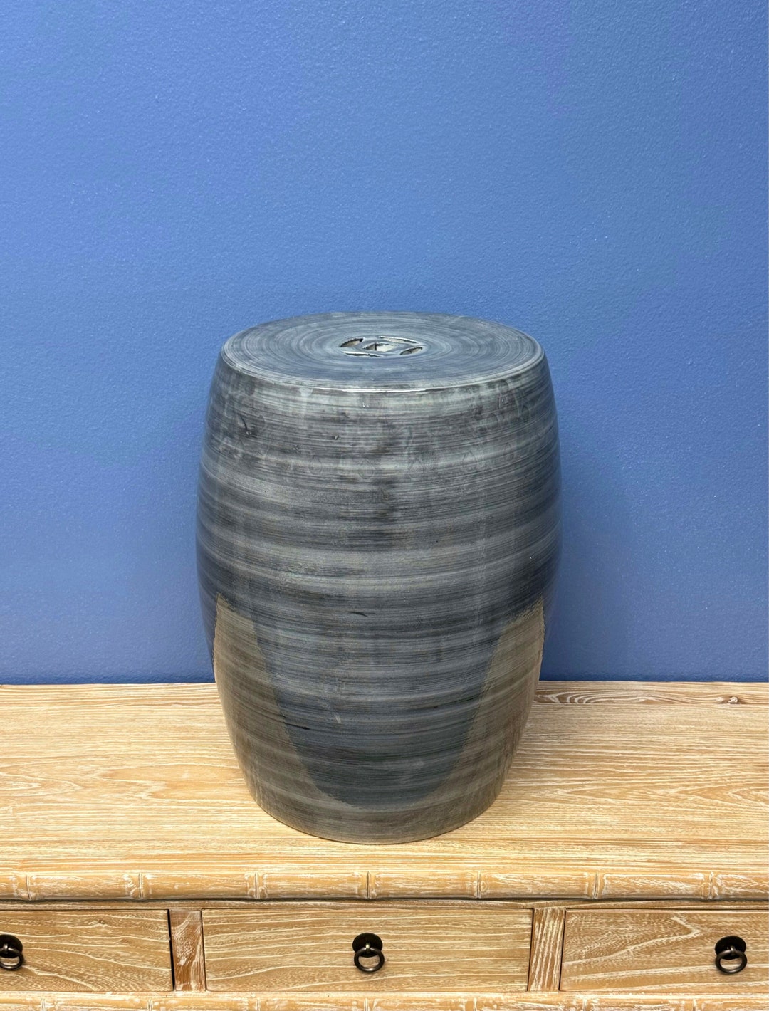 Iron Gray Village Garden Stool - Etsy