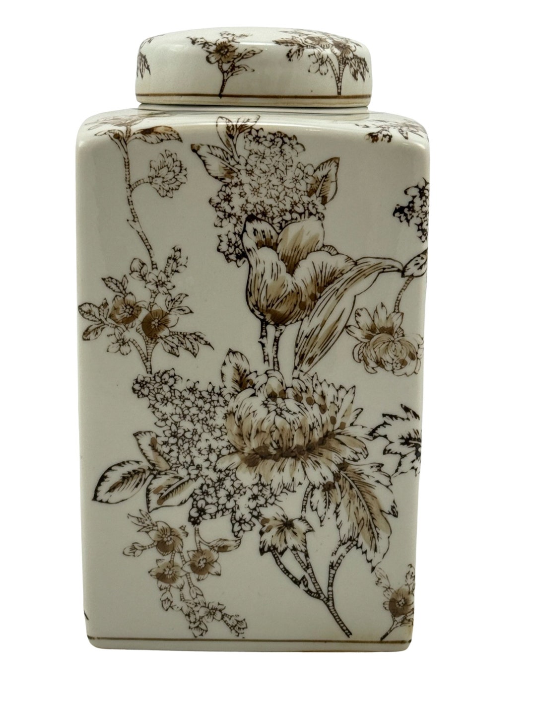 Vintage Hand Made Chinese Porcelain Tea Jar - Etsy