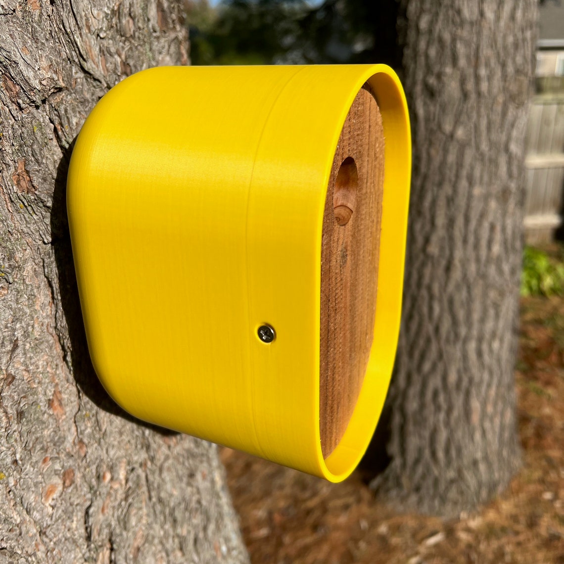 Modern Yellow Birdhouse - Etsy