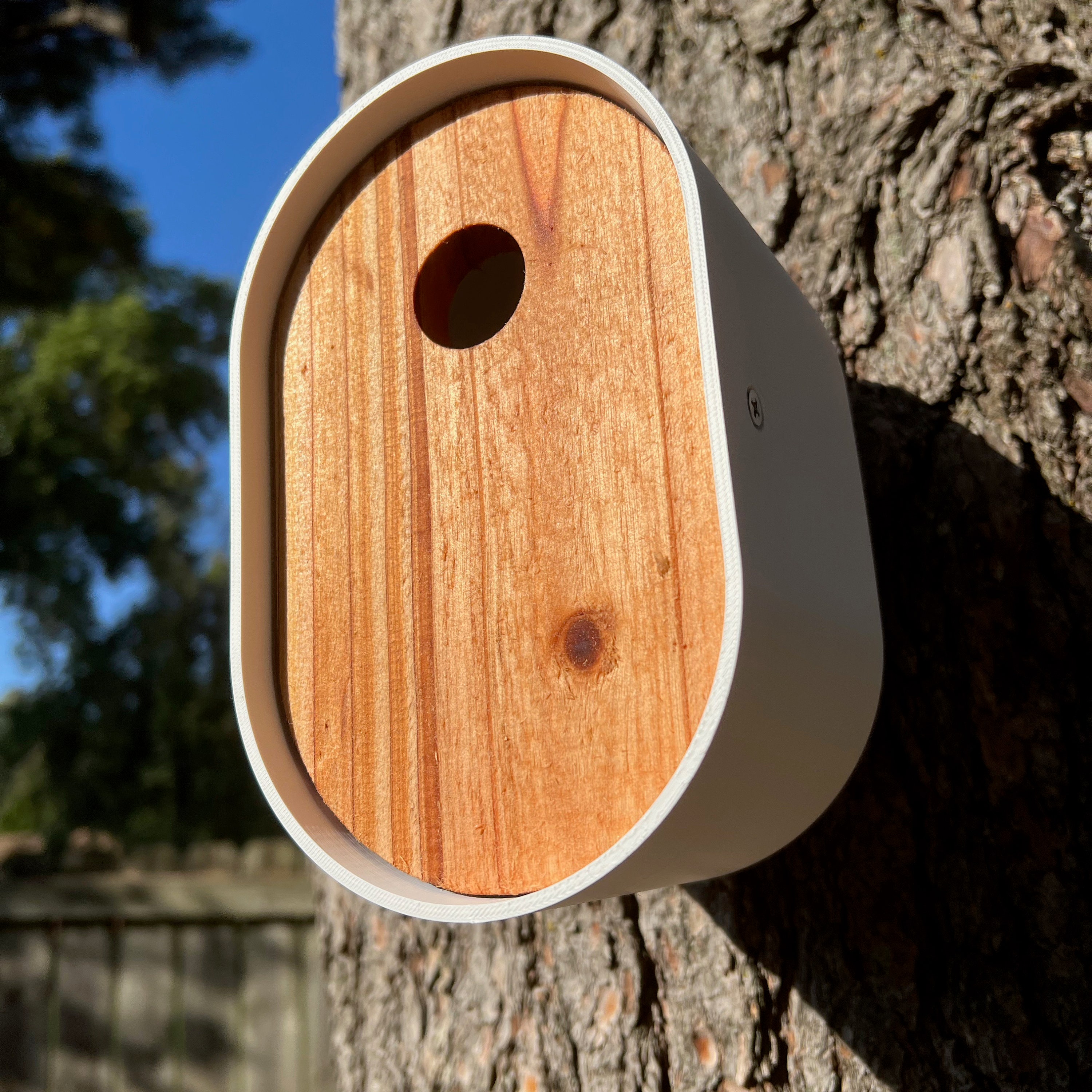 Modern White Birdhouse - Etsy
