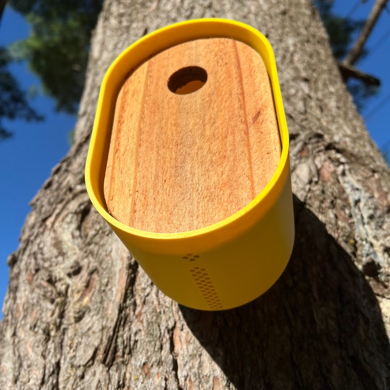 Modern Yellow Birdhouse - Etsy