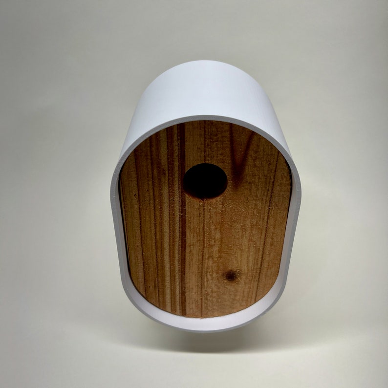 Modern White Birdhouse - Etsy