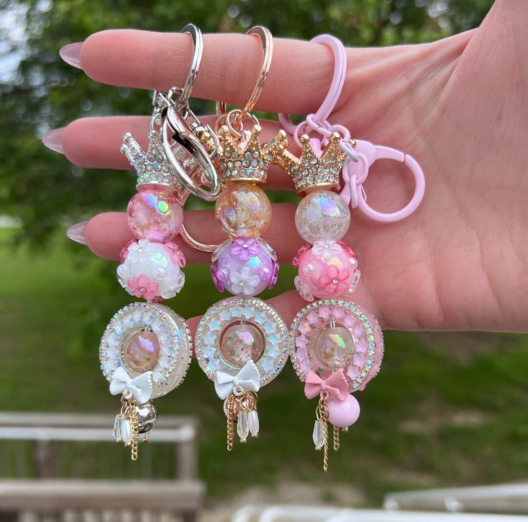 Keychain Bar Handmade Car House Keys Elegant Cute Queen King Donut ...