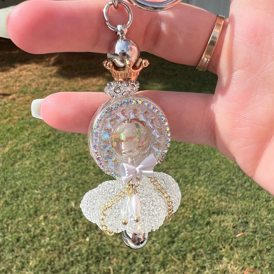 Sugar Cloud Crown Donut Keychain Bar Handmade Beaded Keychains Cute ...