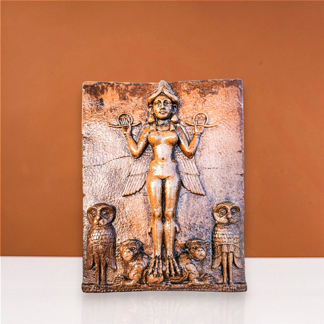 Ishtar Statue, Burney Relief, İnanna-lilith-ereshkigal Mesopotamian Queen of the Night, Sumerian ...
