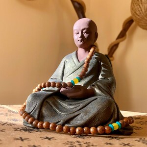 Handcrafted Shaolin Monk Statue – Zen Meditation Decor – Tranquility ...