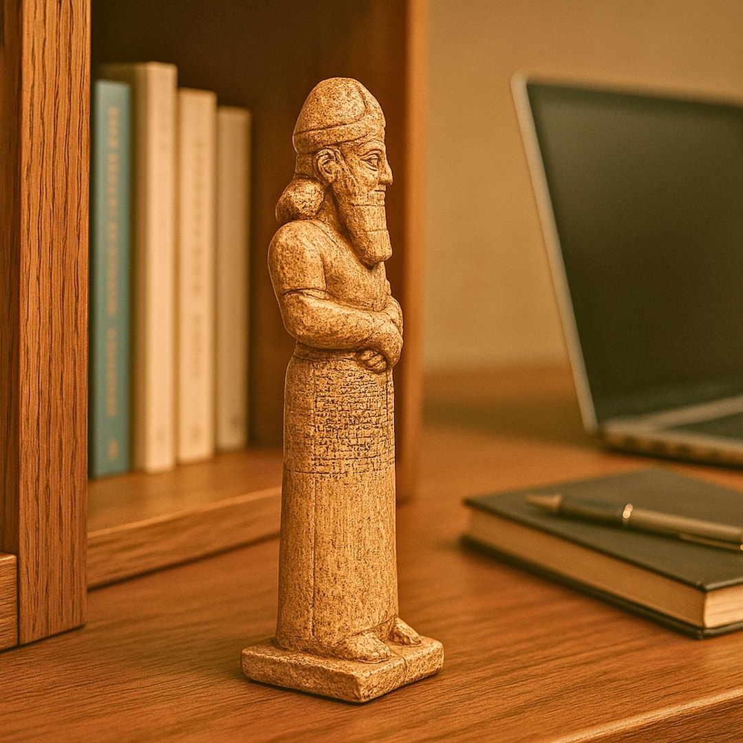 Handmade Nabu Statue: Mesopotamian God of Wisdom - Arkeoart Replica - Etsy