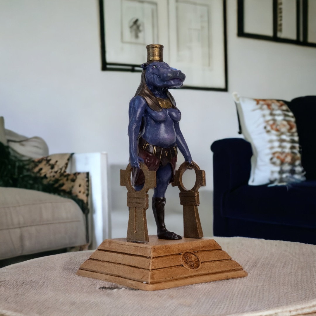 Taweret Statue, Egyptian Goddess of Fertility Figurine, Ancient ...