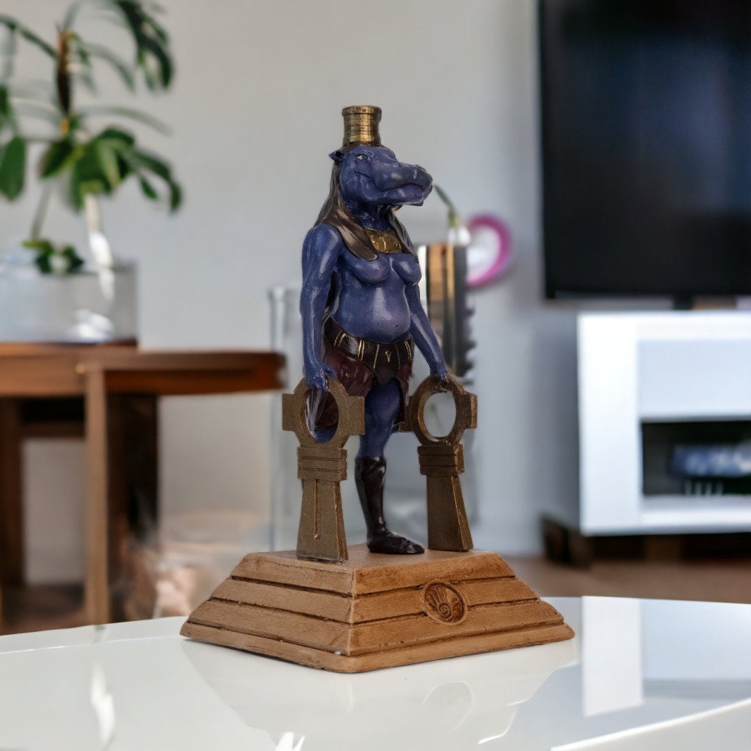 Taweret Statue, Egyptian Goddess of Fertility Figurine, Ancient ...