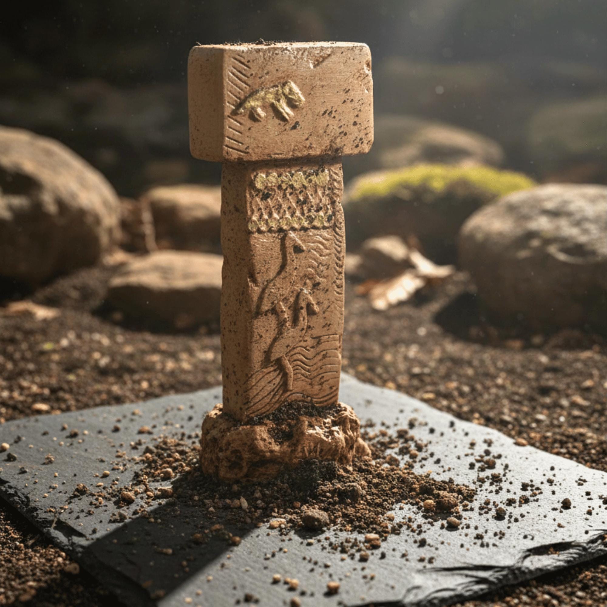 Göbekli Tepe T-pillar Replica 22cm • Neolithic Stone Sculpture ...