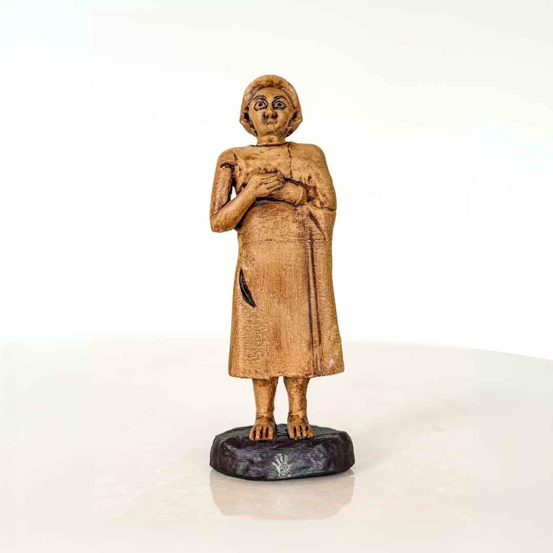 Sumerian Worshiping Woman – Religious Female Figure – Votive Statue ...