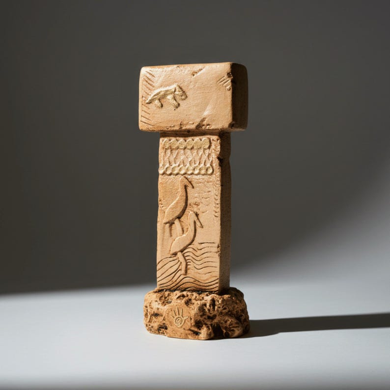 Göbekli Tepe T-pillar Replica 22cm • Neolithic Stone Sculpture ...