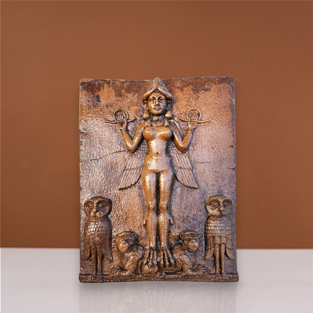 Ishtar Statue, Burney Relief, İnanna-lilith-ereshkigal Mesopotamian Queen of the Night, Sumerian ...