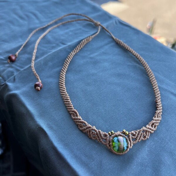 Macrame Necklace - Etsy