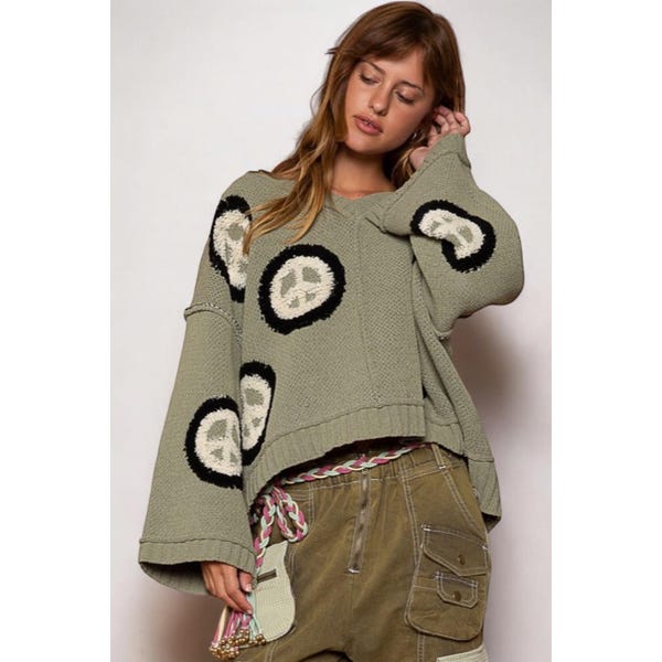 Knit Peace Sign - Etsy