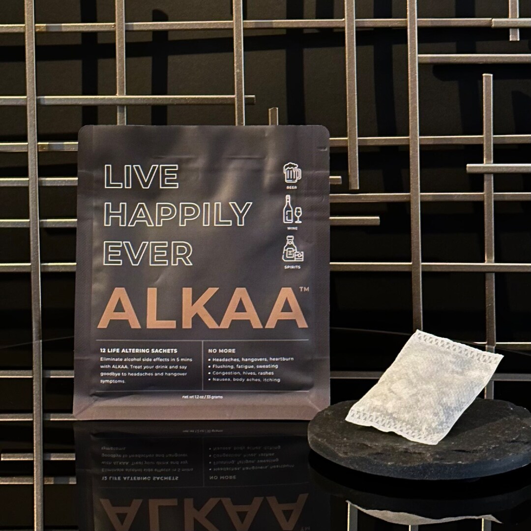 ALKAA Hangover Cure Sachet | Remove the Bad Stuff in ANY Alcohol BEFORE ...